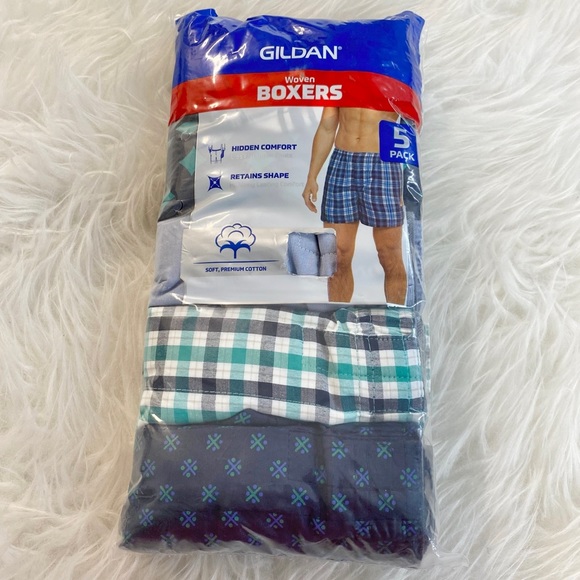 Gildan | Underwear & Socks | Gildan Mens New Size 2x Woven Boxers ...
